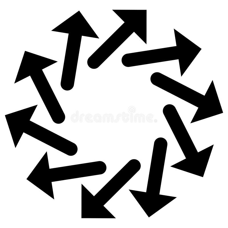 Circular Arrows for Cycle, Repeat Themes. Progress, Process, Procedure ...