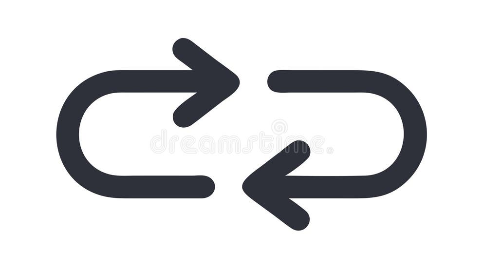 Circular Arrows Icon for Sync or Refresh, Digital Interaction , Vector Design Generative AI ...