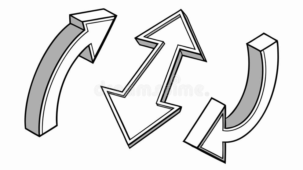 Circular Arrows, Loop and Exchange Symbol, Vector Design Generative AI ...