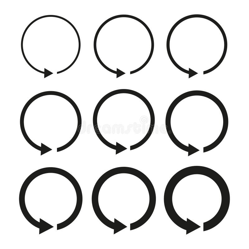 Circular Arrows. Motion Icon Set. Vector Illustration Stock Vector ... Circular Arrows. Motion Icon Set. Vector Illustration Stock Vector ...