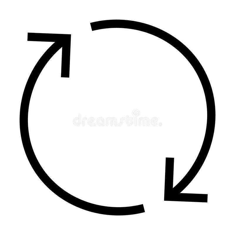 Circular Arrows Representing Continuous Cycle or Process Stock Illustration - Illustration of ...