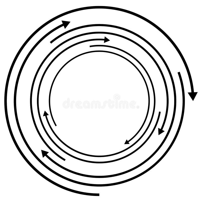 Circular Arrows. Rotation, Circulation, Cycle, Spin Design Element ...
