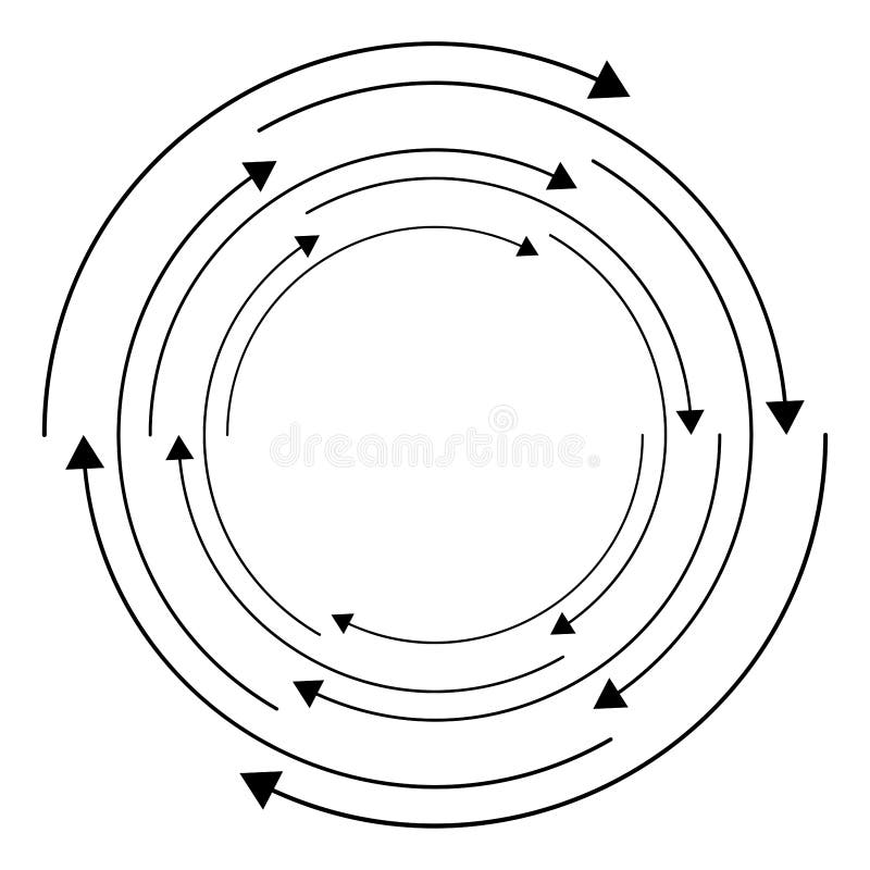 Circular Arrows for Steps, Stages, Phases Concepts. Cyclic, Cycle ...