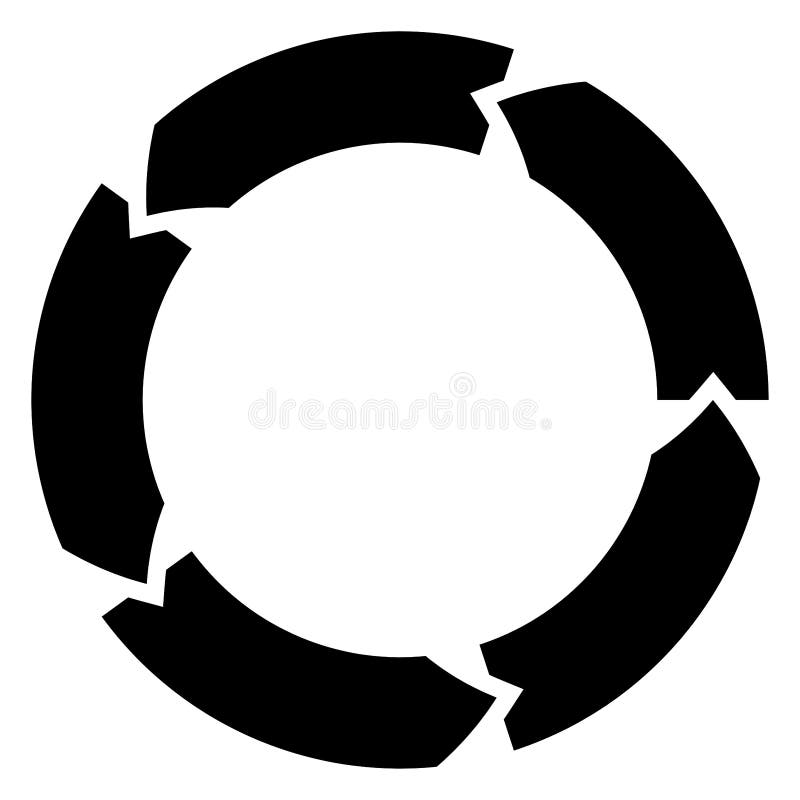 Circular Arrows for Steps, Stages, Phases Concepts. Cyclic, Cycle ...