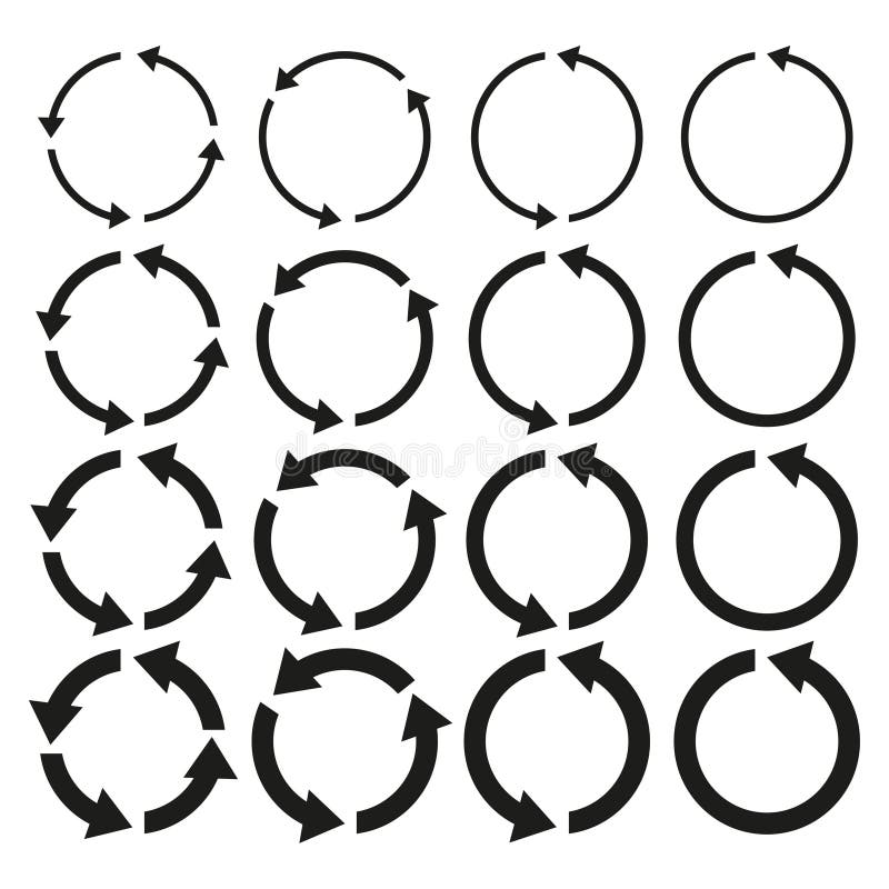 Circular Arrows. Vector Infographic. Icon Symbol. Vector Illustration ...