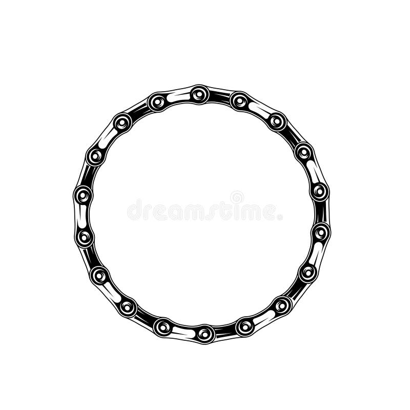 Circular Automotive Chain Icon Vector Element Stock Vector ...