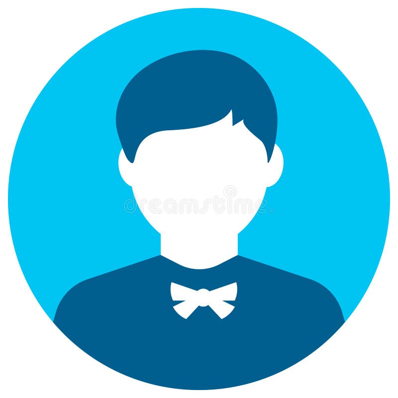 Circular Avatar Vector Illustration Male Stock Vector - Illustration of ...