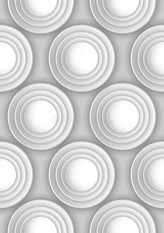 Circular Background with Concentric Elements. Minimal Abstract Clean ...