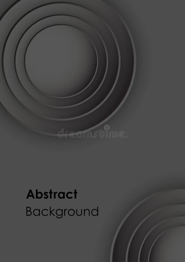 Circular Background with Concentric Elements. Minimal Abstract Clean ...