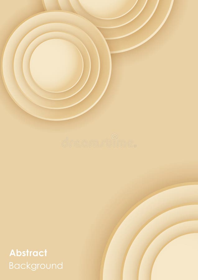 Circular Background with Concentric Elements. Minimal Abstract Clean ...
