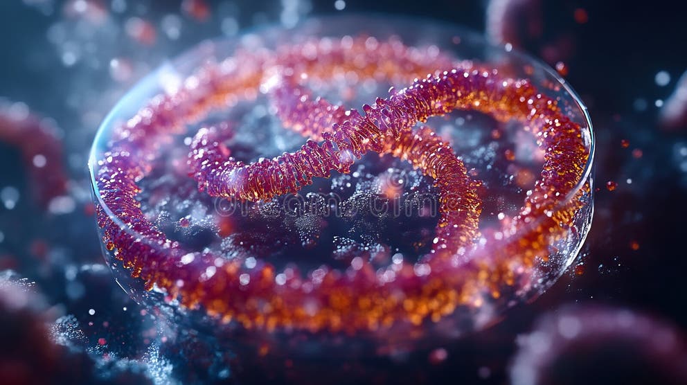 Circular Bacterial Dna Inside E. Coli, Highlighting Plasmids and ...