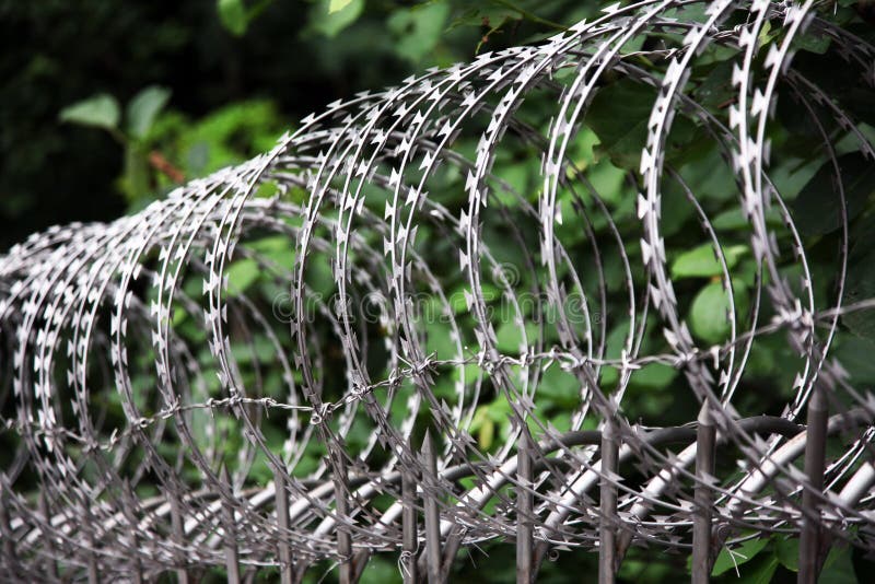 Circular barbed wire stock image. Image of freedom, risk - 6023269