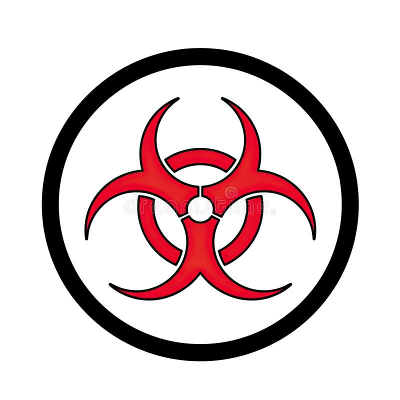Circular Biohazard Sign Indicating Biological Contamination Risk Stock ...