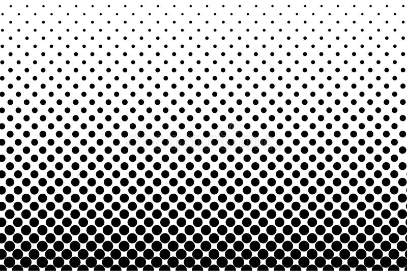 Circular Black Dot Pattern with Gradient Effect Stock Illustration ...