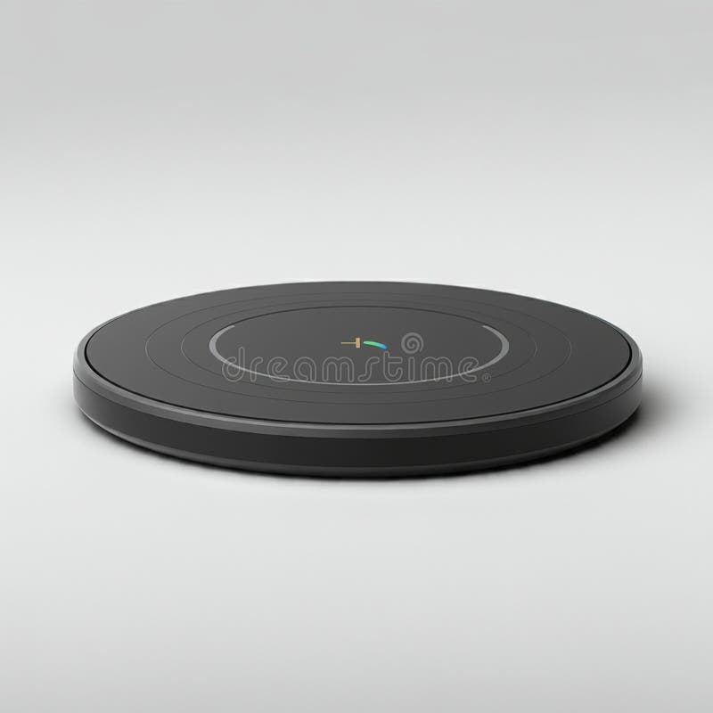Circular Black Object with a Smooth Surface and Subtle Concentric Rings ...
