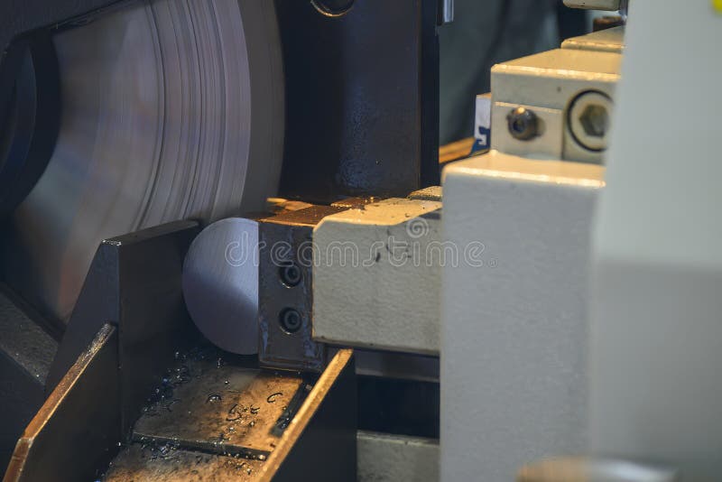 Circular Blade Saw Cutting Machine Stock Photo - Image of material ...