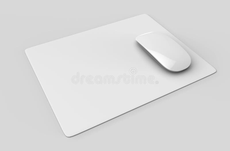 Circular Blank Mouse Pad with Computer Mouse for Branding or Design ...