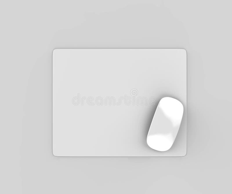 Circular Blank Mouse Pad with Computer Mouse for Branding or Design ...