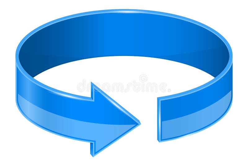 Blue UP arrow stock vector. Illustration of glossy, shape - 123438239