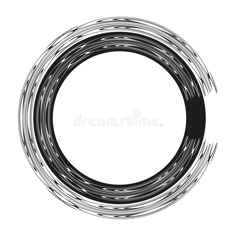 Circular Blurred Ring. Abstract Round Border. Optical Circle Form ...
