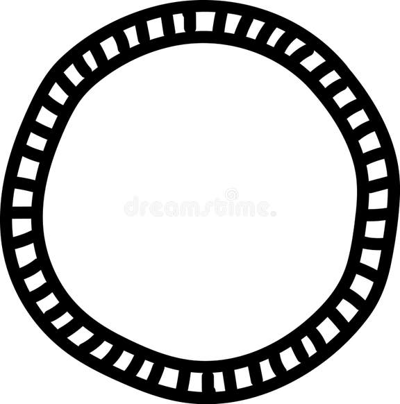 Circular Border with Checker Pattern Stock Vector - Illustration of ...