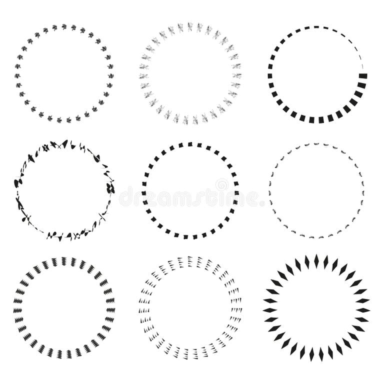 Round Border Designs Stock Illustrations – 2,422 Round Border Designs ...