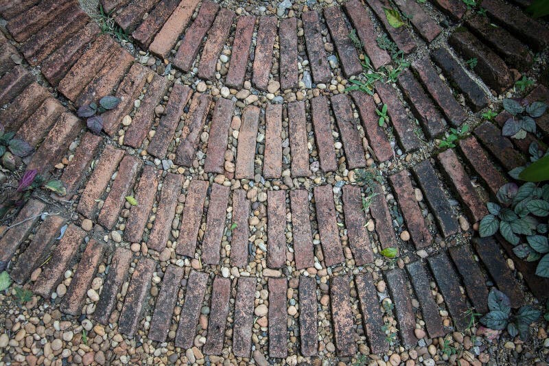 Circular Brick Pattern stock photo. Image of pavement - 24862280