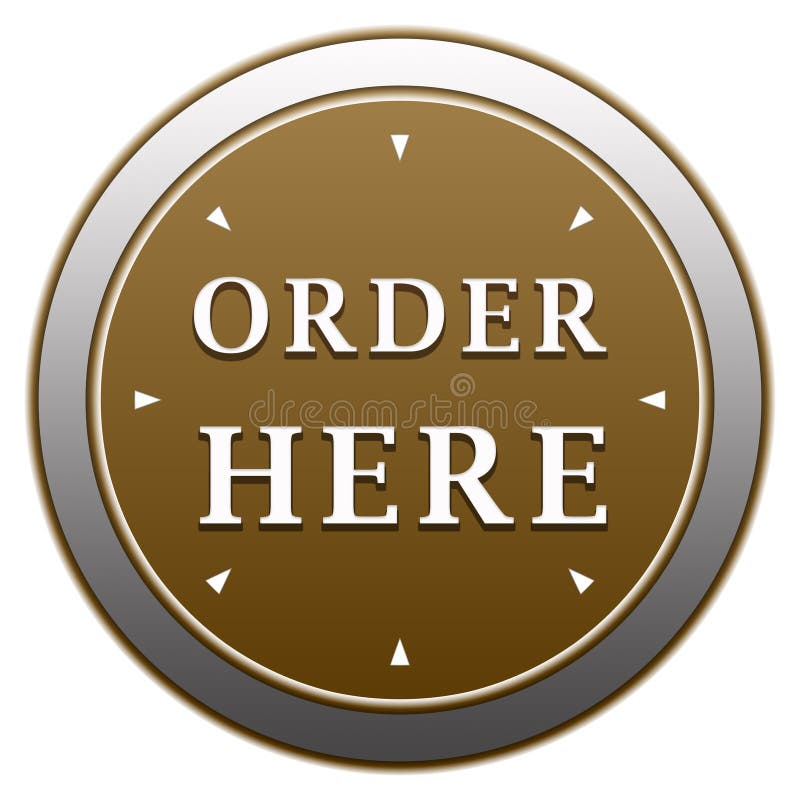 Order here button stock illustration. Illustration of computer - 168735146
