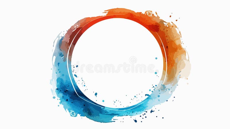 Circular Brush Frame Design for Creative Art Projects and Graphic ...