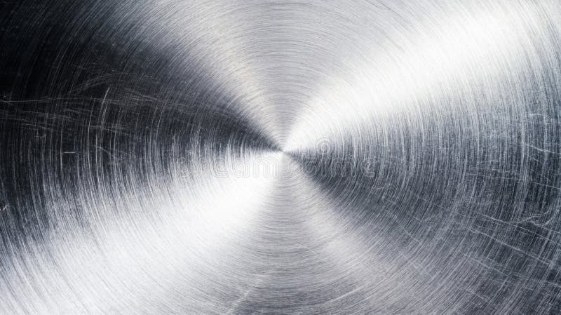 Circular Brushed Metal Surface with Scratches Stock Illustration ...