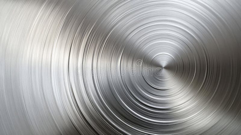 Circular Brushed Metal Texture Background Stock Illustration ...