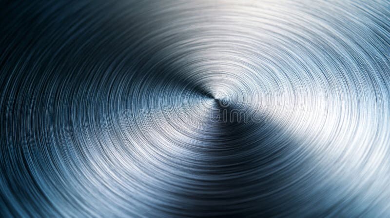 Circular Brushed Metal Texture Background Stock Illustration ...
