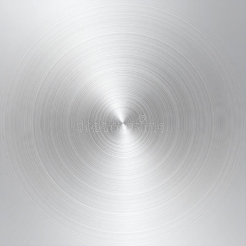 Circular Brushed Metal Texture Background Stock Illustration ...