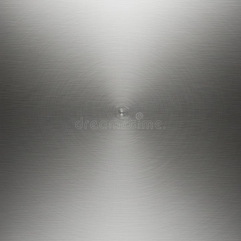 Circular Brushed Metal Texture with a Central Focal Point. the Surface ...