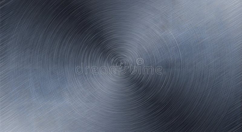 Circular Brushed Metal Texture Stock Illustration - Illustration of ...