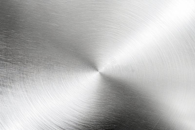 Circular Brushed Metal Texture with Concentric Lines and a Radial ...