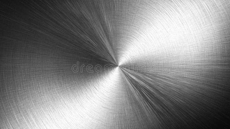 Circular Brushed Metal Texture with Radiating Lines Stock Illustration ...