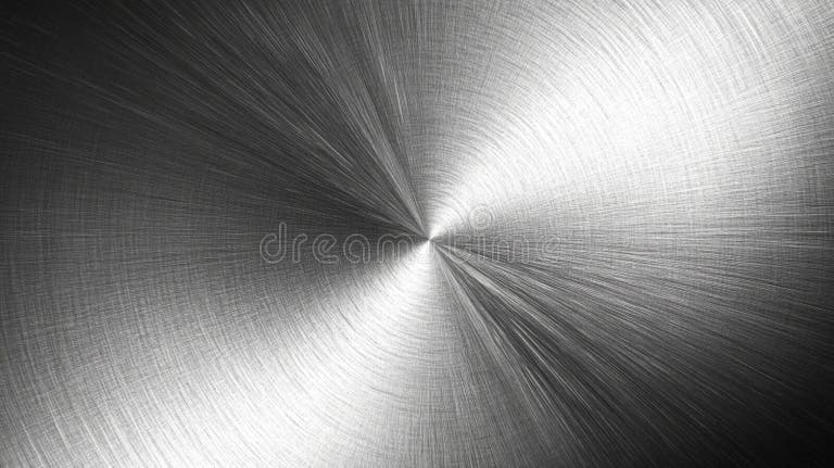 Circular Brushed Metal Texture with Radiating Lines Stock Illustration ...
