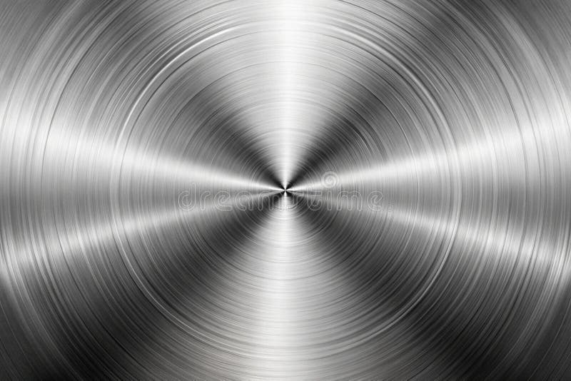 Circular Brushed Shiny Stainless Steel and Aluminum Texture Stock ...