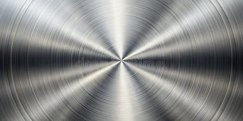 Circular Brushed Shiny Stainless Steel and Aluminum Texture Stock ...