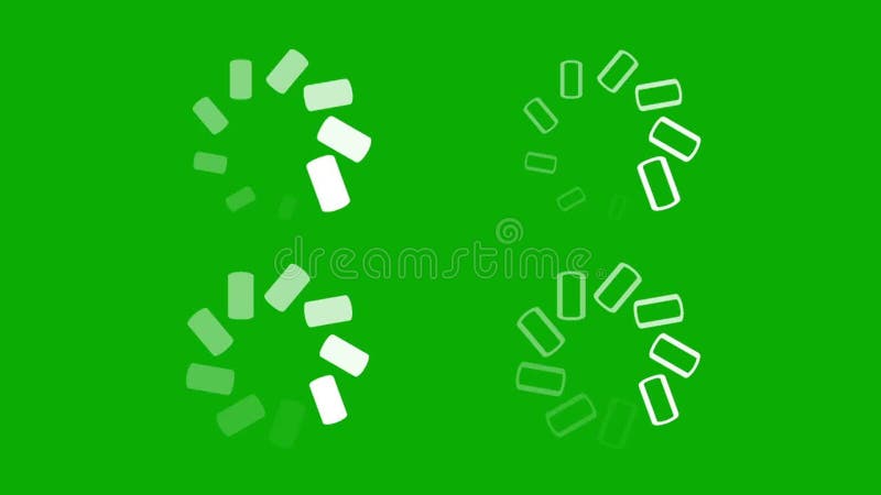Circular Buffering Motion Graphics with Green Screen Background Stock ...