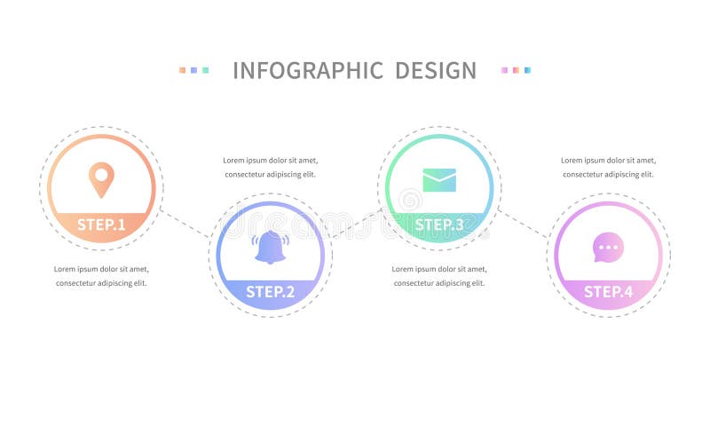 Step Map Template for Location Messages Stock Vector - Illustration of ...