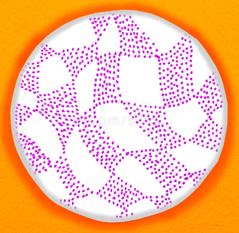 Circular Card with Pattern Drawn on it. Stock Illustration ...