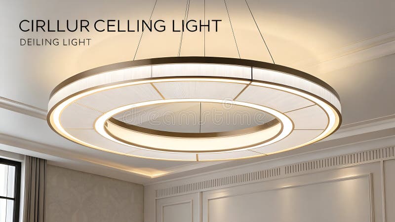 Circular Ceiling Light Graphic Design Stock Illustration - Illustration ...
