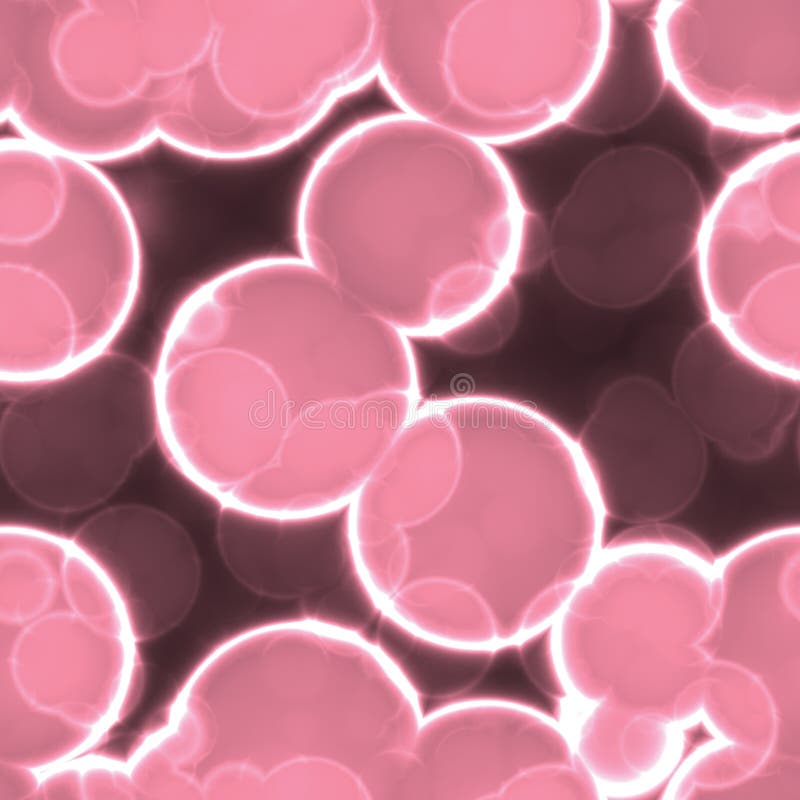 Circular Cell-like Seamless Texture - Pink Stock Illustration ...