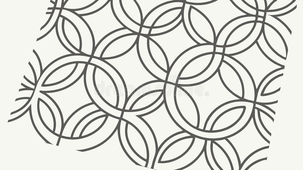 Circular Chain Pattern, Geometric Background and Repeating Motif Design ...