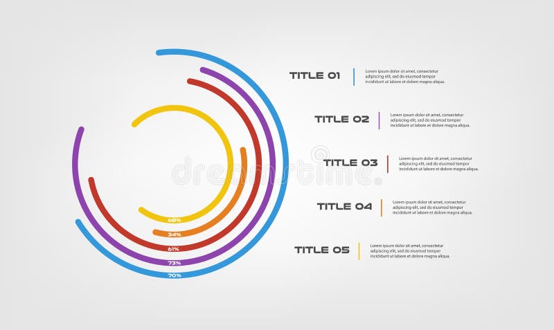Circular Chart Color Infographics Step by Step in a Series of Circle ... Circular Chart Color Infographics Step by Step in a Series of Circle ...