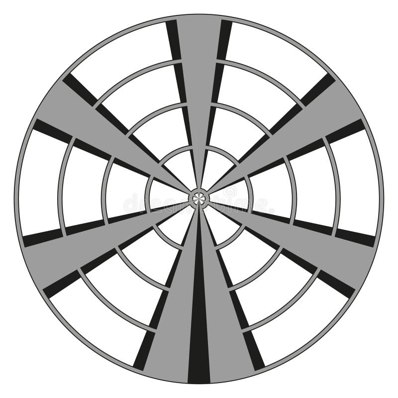Circular Chart Icon. Segment Division Element. Vector Pie Symbol. Radial Graph Layout Stock ...