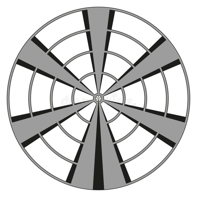 Circular Chart Icon. Segment Division Element. Vector Pie Symbol. Radial Graph Layout Stock ...