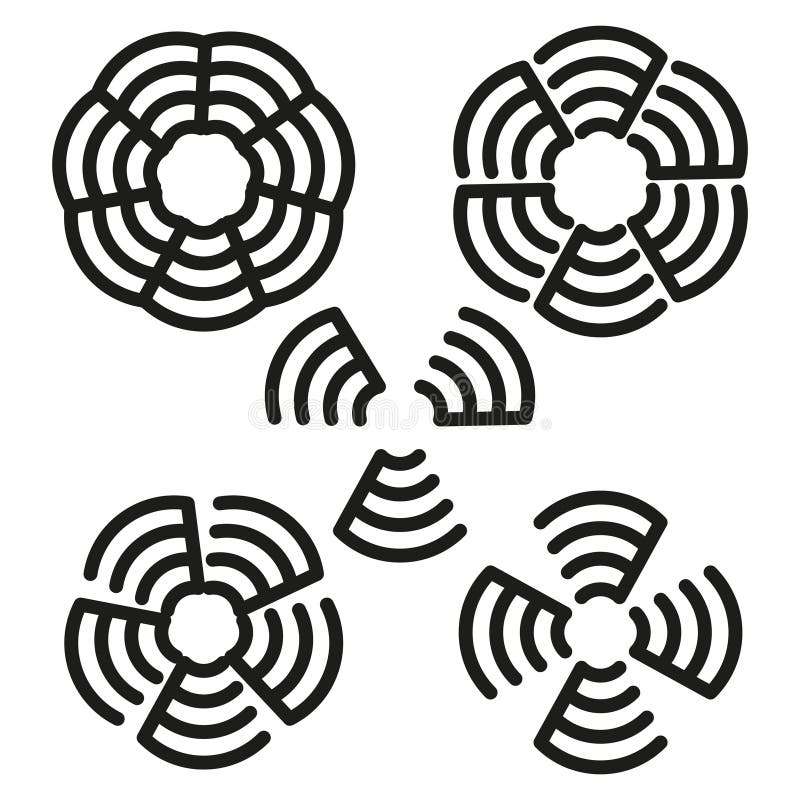 Circular Chart Set. Radial Diagrams Collection. Broken Circle Graphs ... Circular Chart Set. Radial Diagrams Collection. Broken Circle Graphs ...